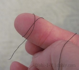How to Quickly Knot Sewing Thread | D'oh!-I-Y