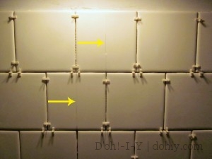Installing 4x4 Tile in a Running Bond Pattern | D'oh!-I-Y
