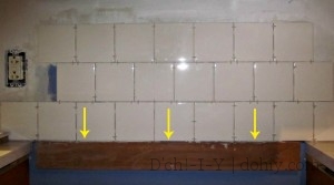 Installing 4x4 Tile in a Running Bond Pattern | D'oh!-I-Y